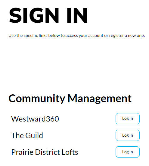 Westward360 Association Management - Accessing the Resident Center ...